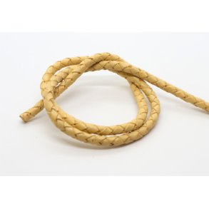 Flettet lædersnøre